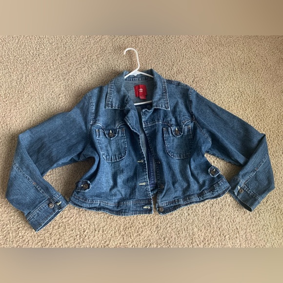 Miss Lili | Jackets & Coats | Miss Lili Cropped Jean Jacket | Poshmark